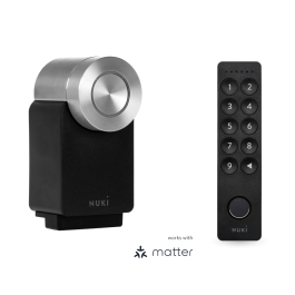 Nuki Smart Lock 4 Pro negro + Nuki Keypad 2